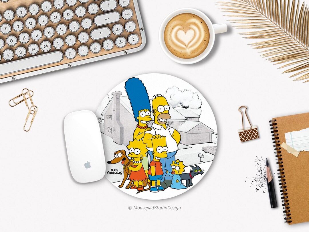Simpson Family Mouse Pad, the Simpsons Mouse Pad, Office Accessory ...