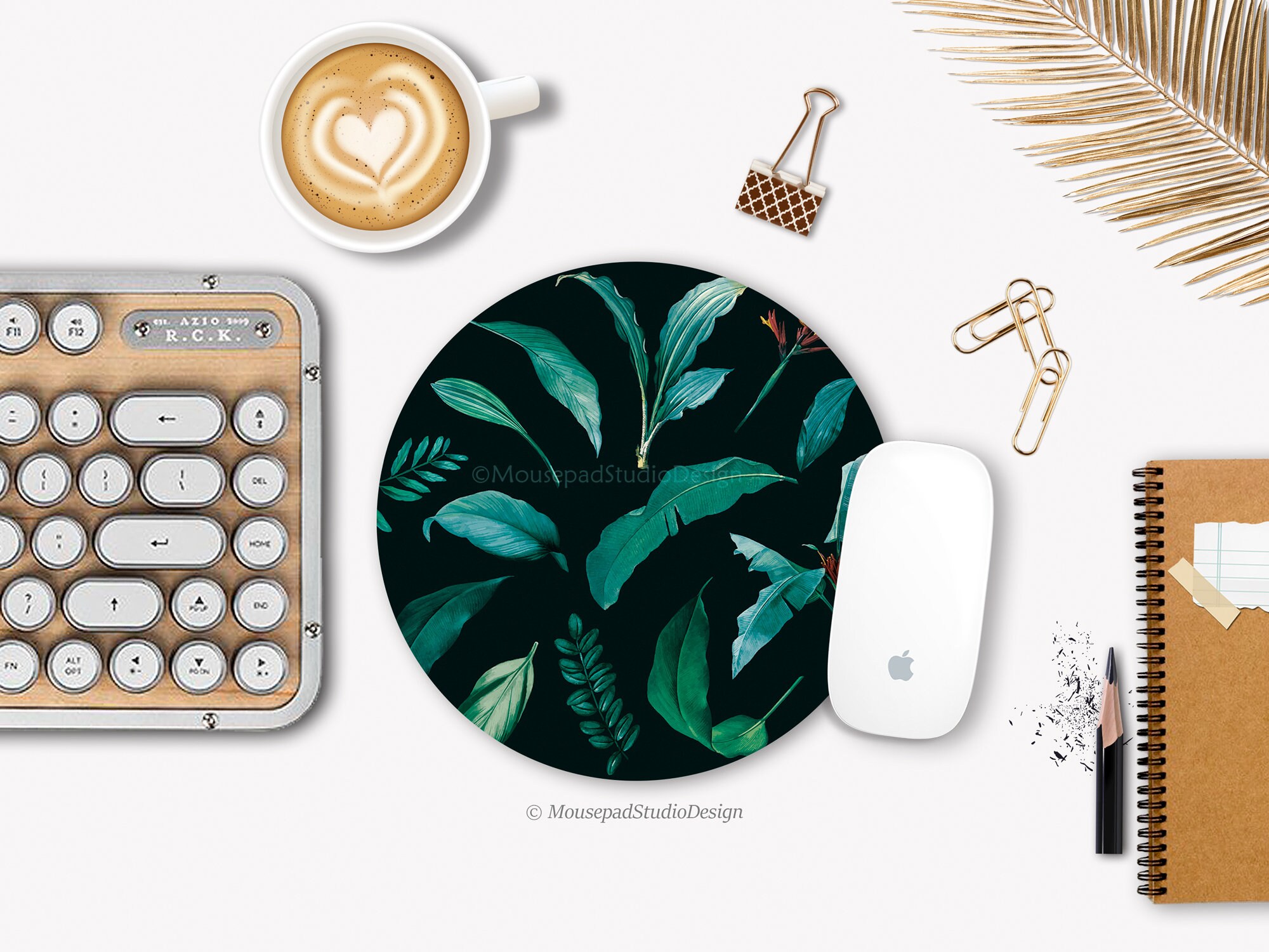 Botanical Mouse Pad Foliage Mouse Pad Plant Mouse Pad Plant - Etsy UK