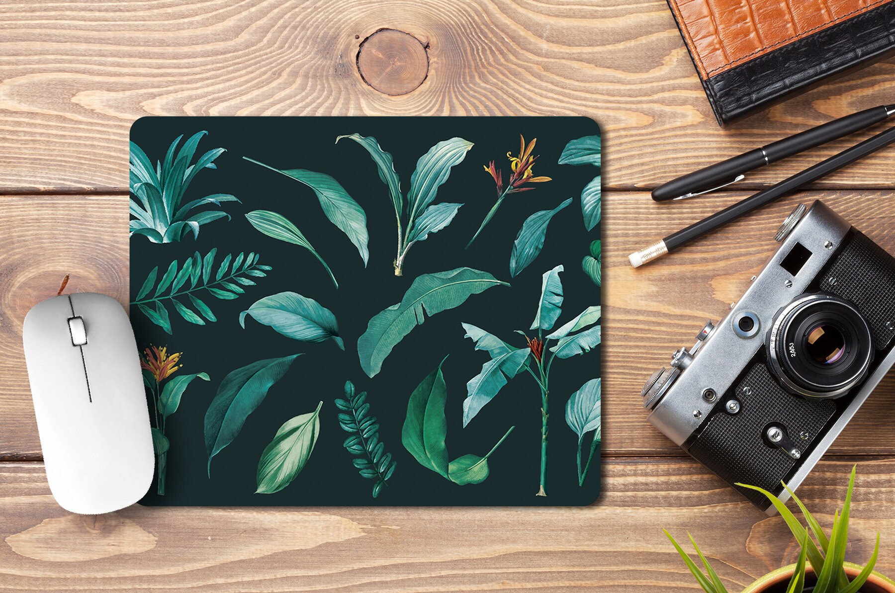 Botanical mouse pad Mouse mat foliage Vegetable mouse mat | Etsy