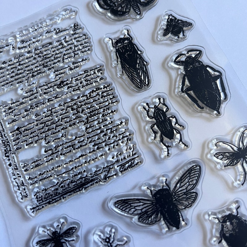 Insect Rubber Stamp - Etsy UK