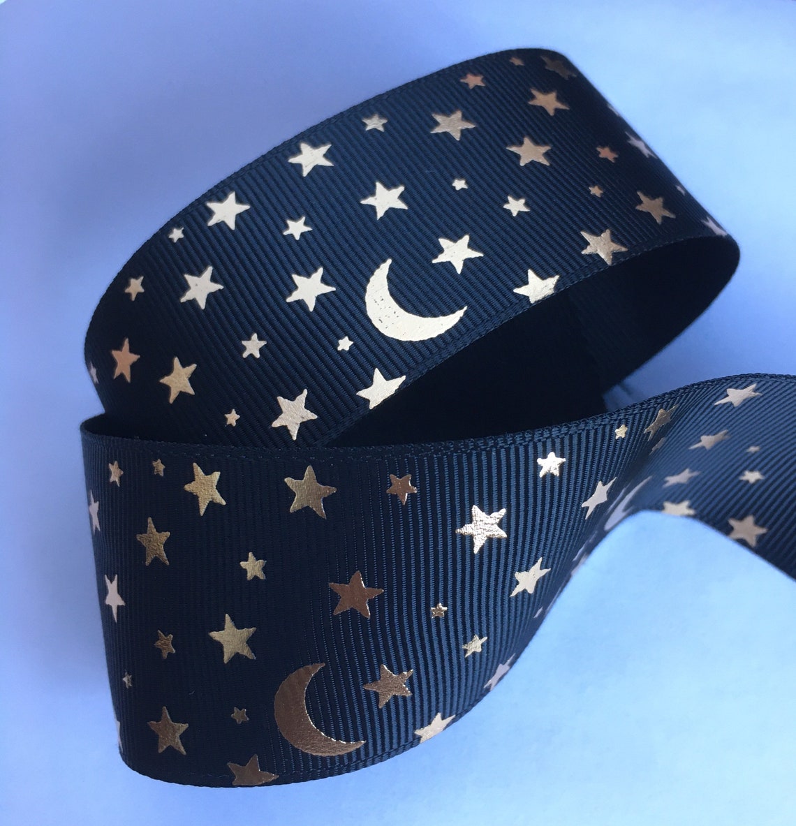 Christmas Ribbon Red Scalloped Star Grosgrain Ribbon 30mm | Etsy UK