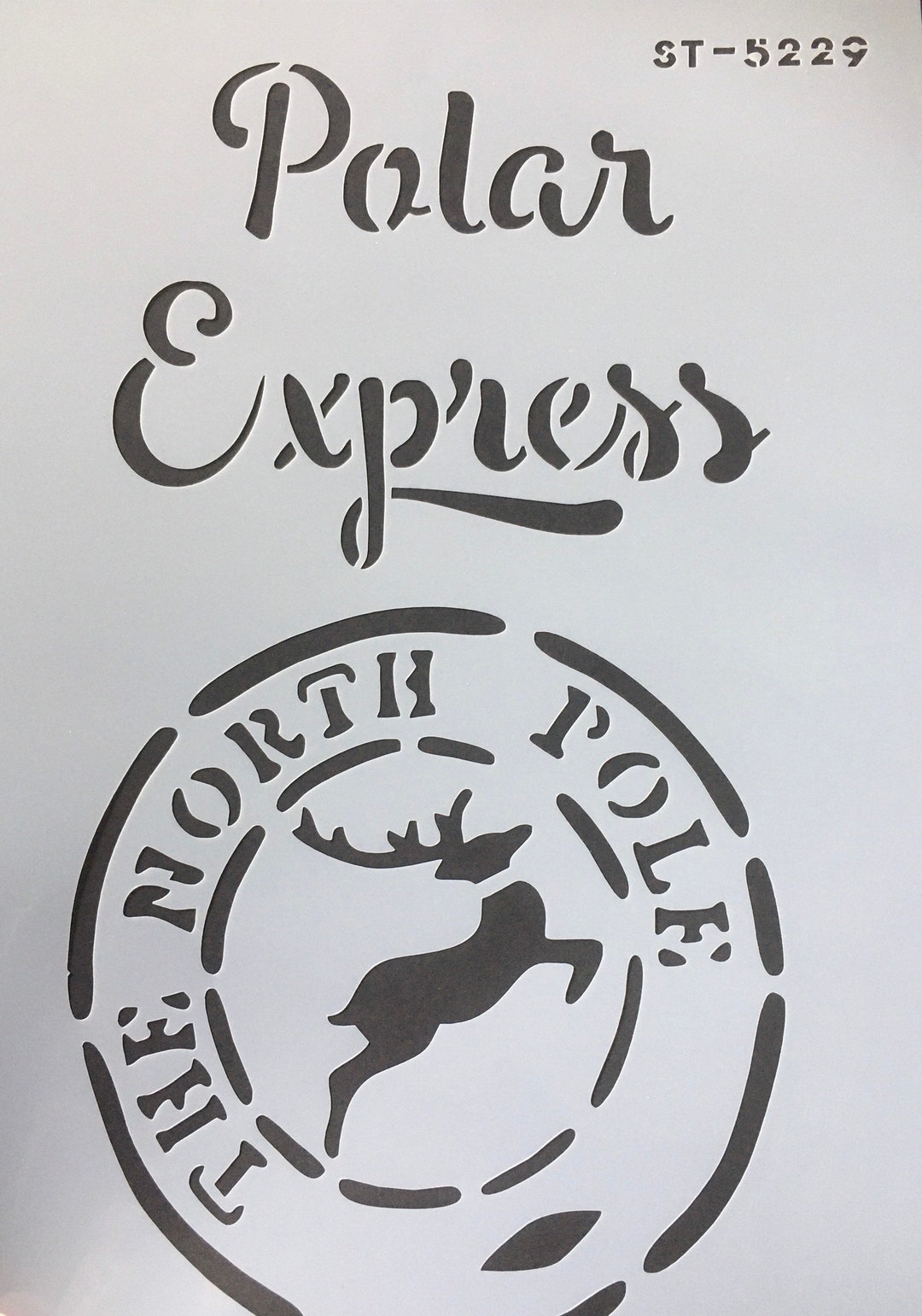 Polar Express Stencil A4 for Crafting Journalling Mixed - Etsy