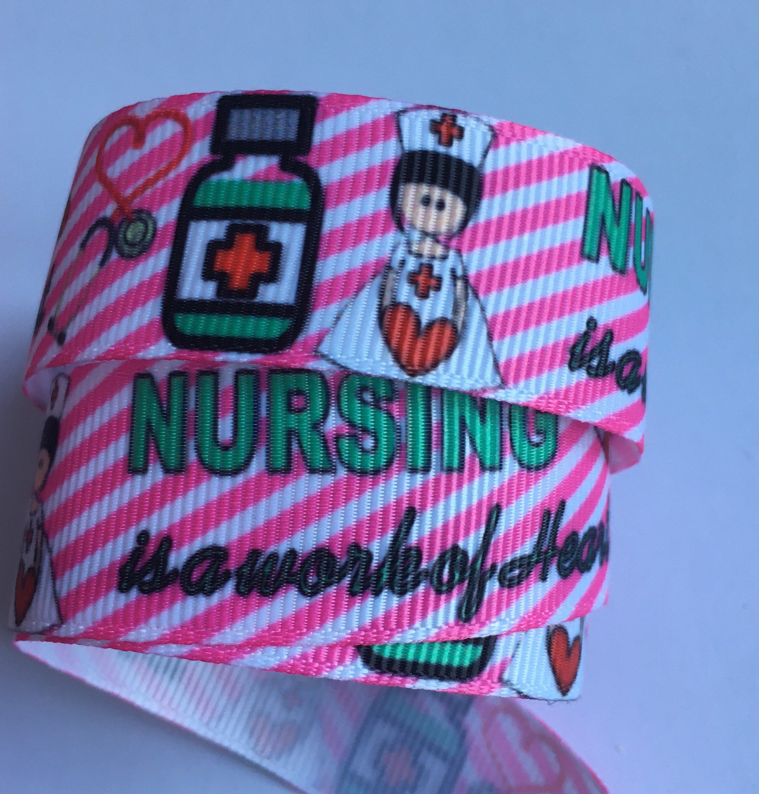 2m Nursing Ribbon 22mm doctor nurse grosgrain ribbon | Etsy