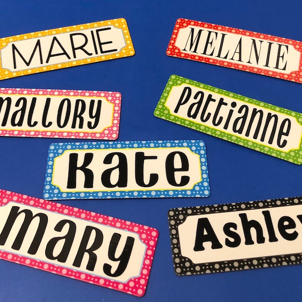 Magnetic Locker Name Plates - Etsy
