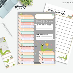 Bookworm Book Log,book Challenge,reading Challenge,kids Reading Tracker ...