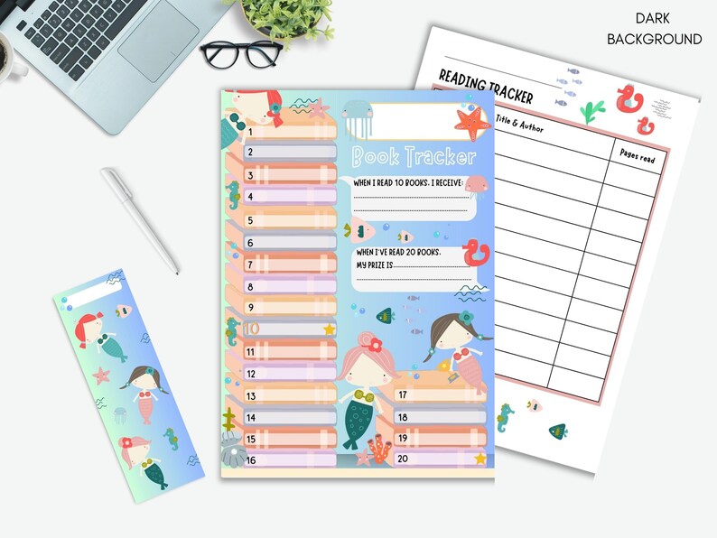 Reading Log Printable Kids Book Log Book Tracker Reading - Etsy