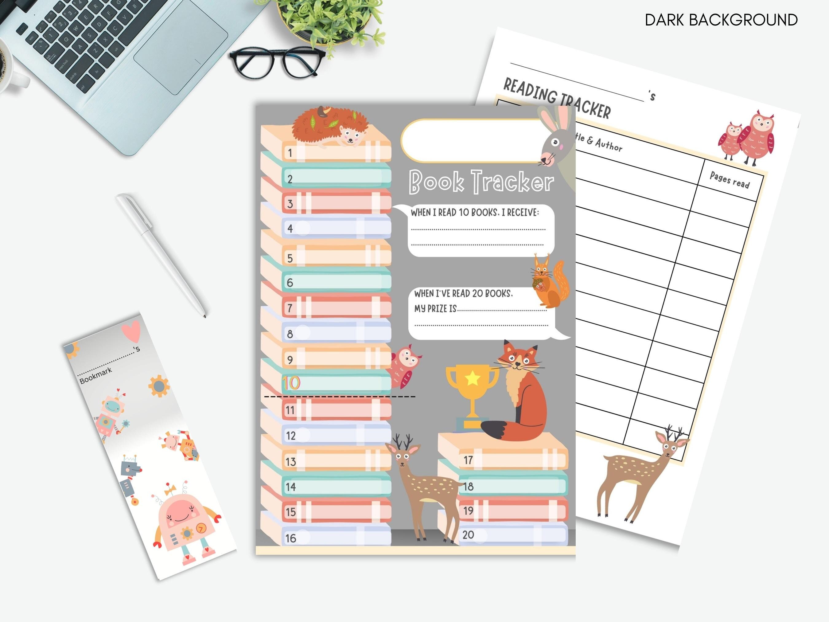 Kids Reading Log Printable Autumn Printables Reading Reward - Etsy