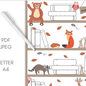 Autumn Book Log, Reading Reward Chart, Woodland Printable, Kids Reading ...