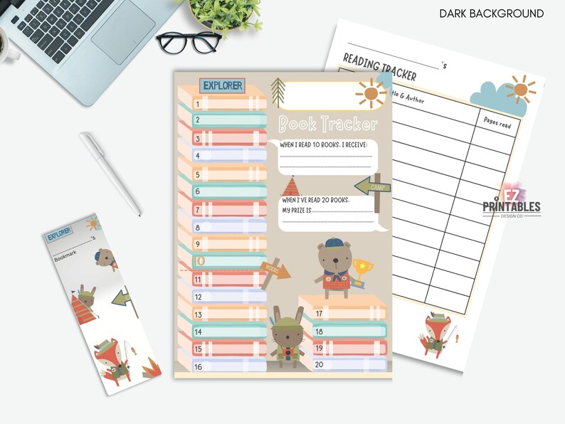 Reading Log Printable Kids Book Tracker Kids Reading - Etsy