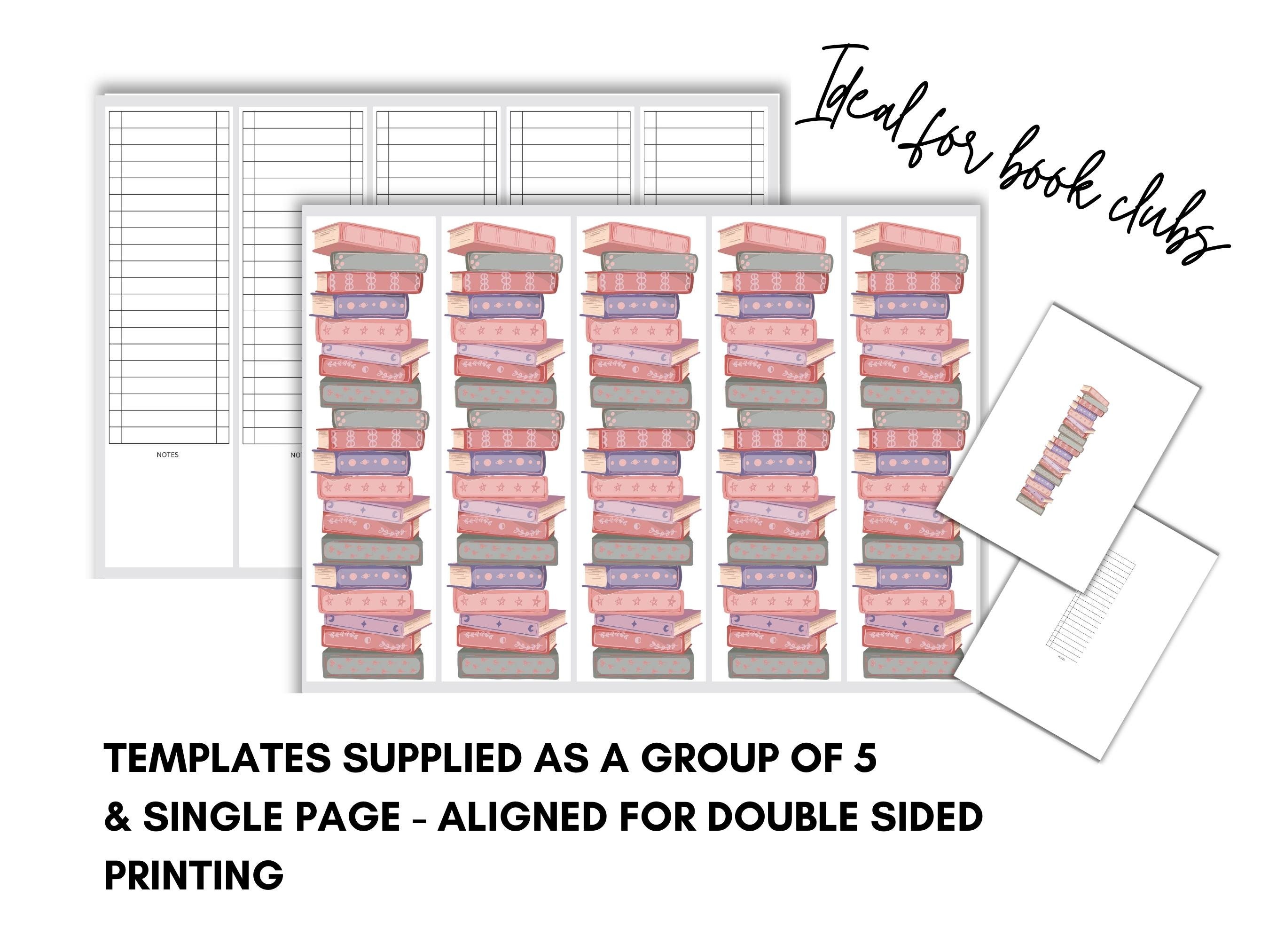 Book Reading Tracker, Printable Bookmarks, Bookshelf Tracker, Bookshelf ...