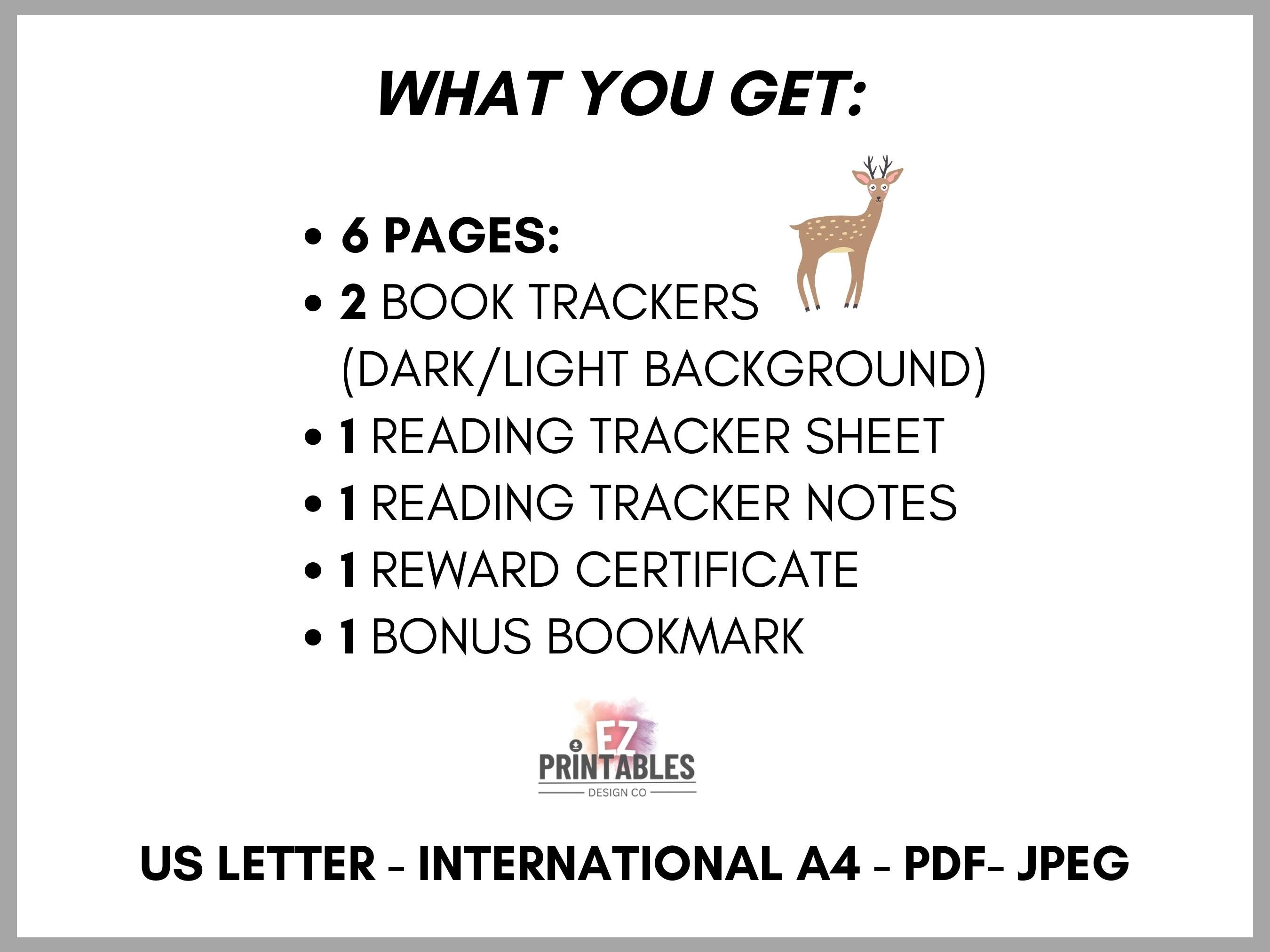 Kids Reading Log Printable Autumn Printables Reading Reward - Etsy