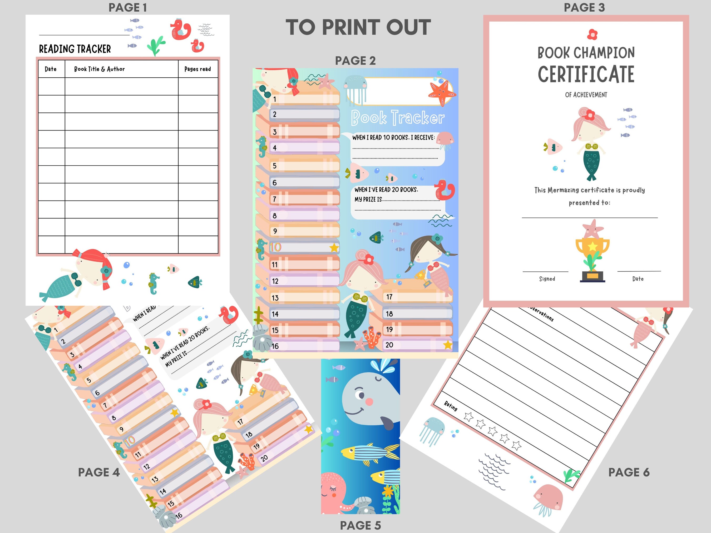Reading Log Printable, Kids Book Log, Book Tracker, Reading Challenge ...