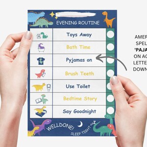 Morning Bedtime Routine Charts, Editable Checklist, Printable Routines ...