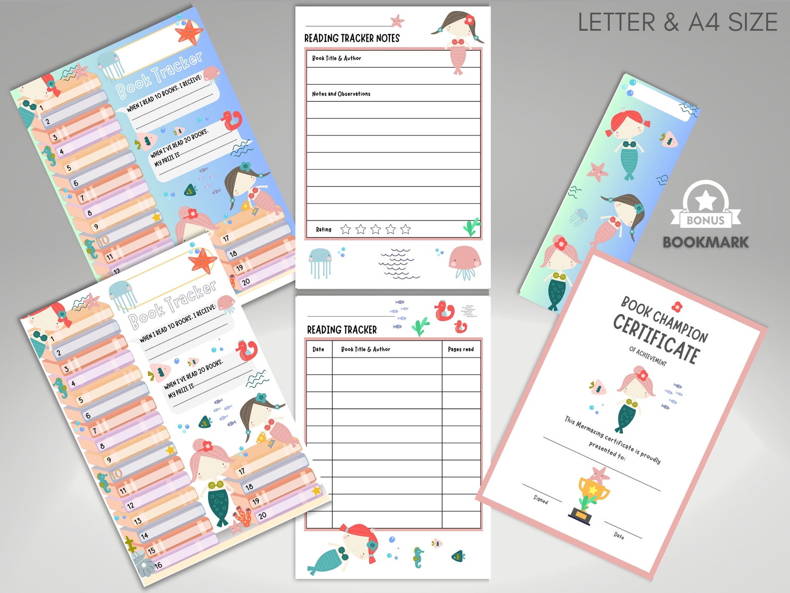Reading Log Printable, Kids Book Log, Book Tracker, Reading Challenge ...