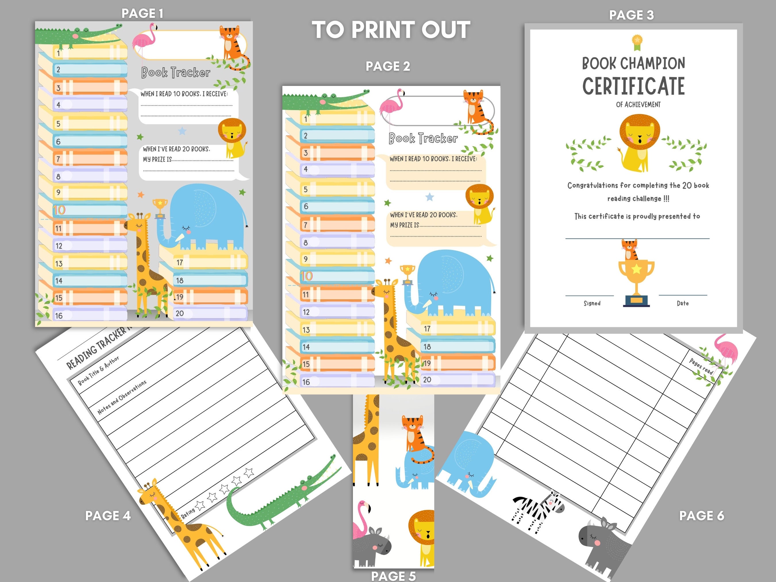 Kids Reading Log, Book Log, Book Tracker, Reading Challenge, Reading ...