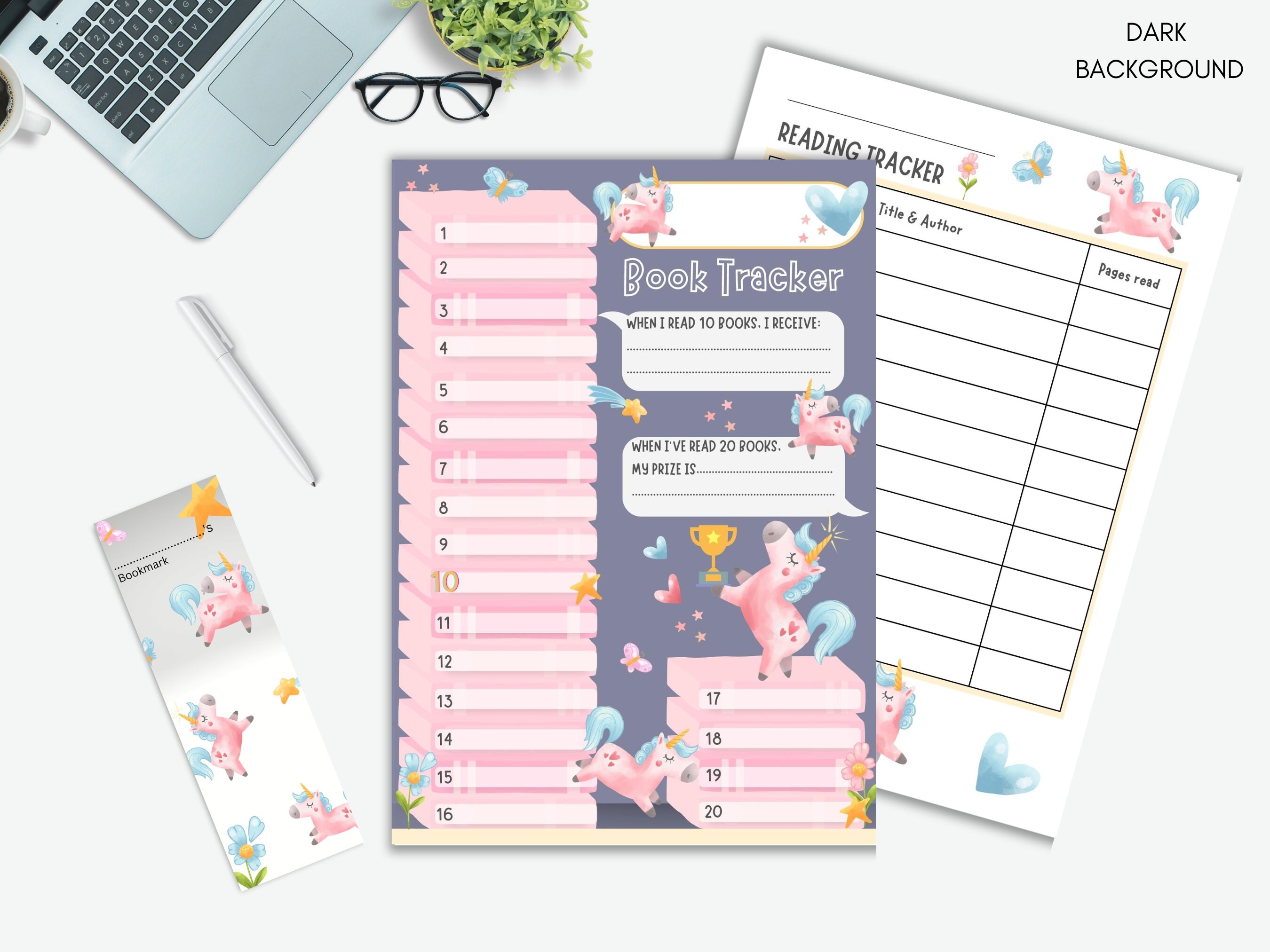 Reading Log Printable Bundle,kids Book Tracker,reading Tracker,book Log ...