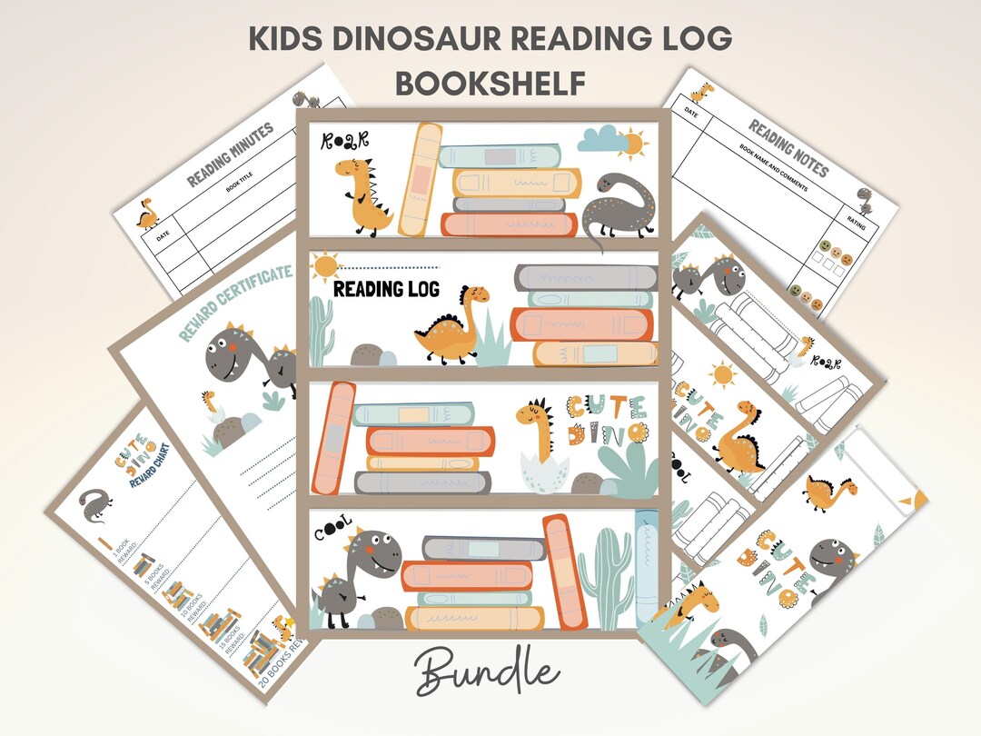 Book Tracker Bundle, Kids Reading Printable, Book Challenge for Kids ...