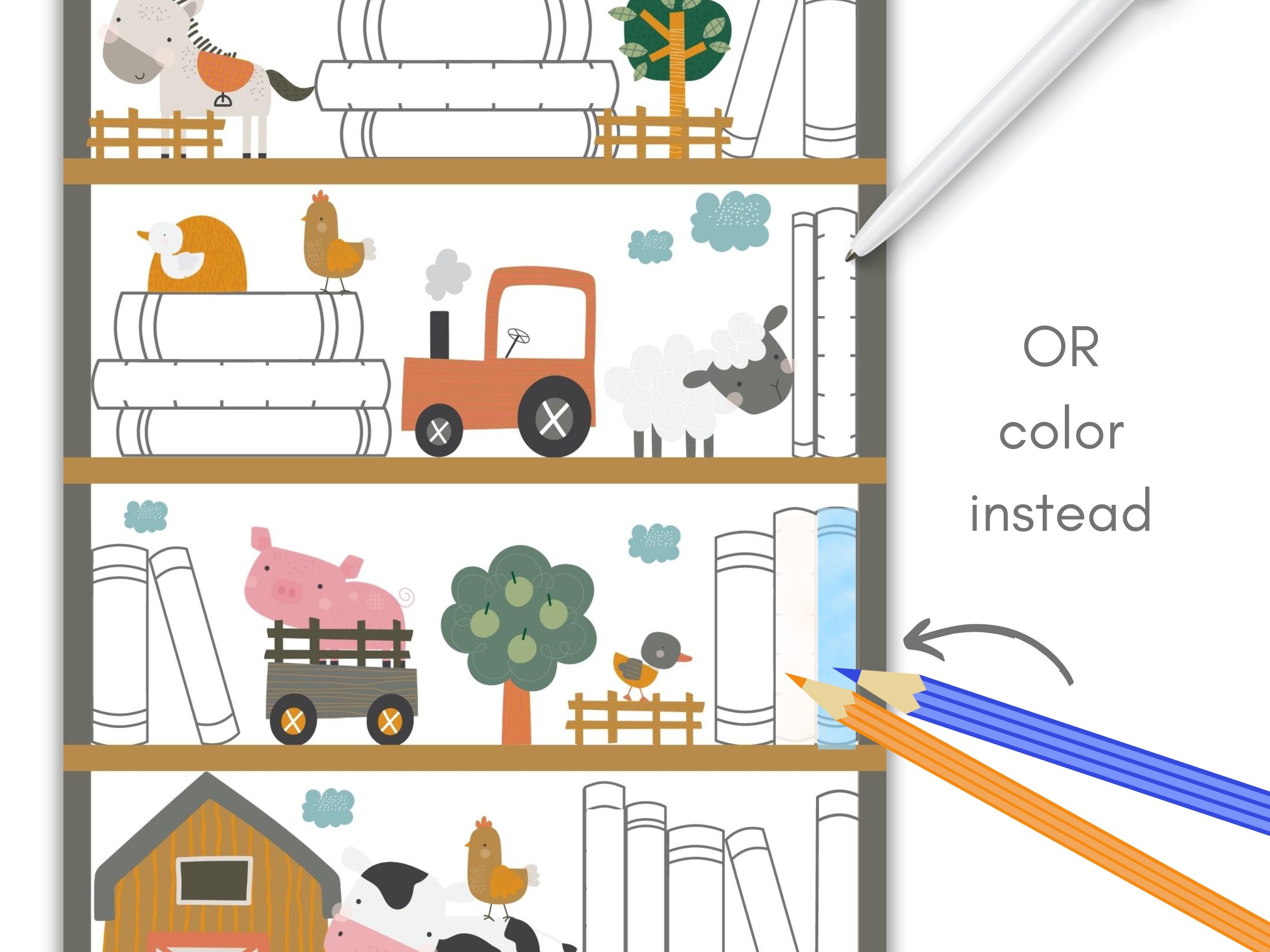 Reading Log for Kids, Farm Animals Printable, Reading Reward Chart ...