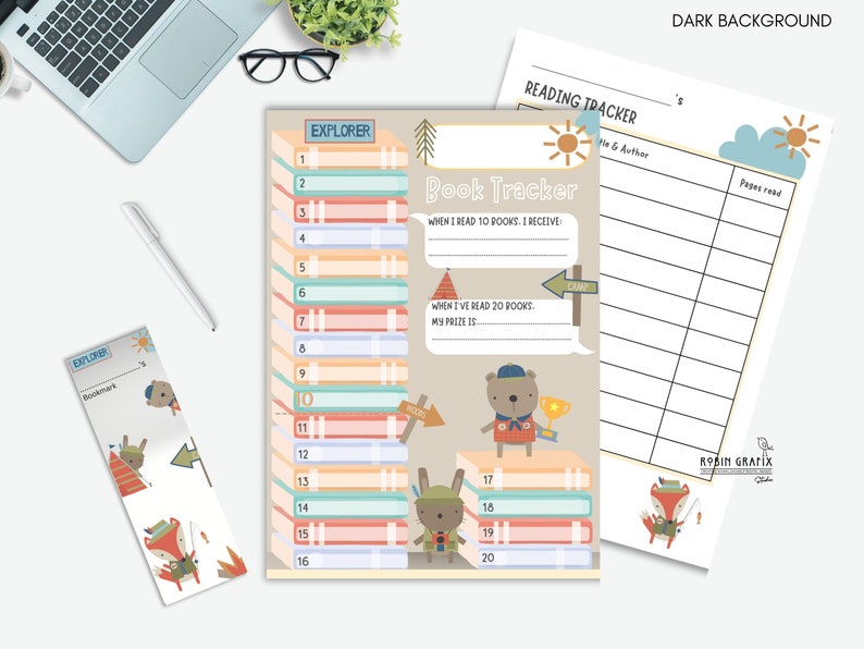 Reading Log Printable, Kids Book Tracker, Kids Reading Tracker, Kids ...
