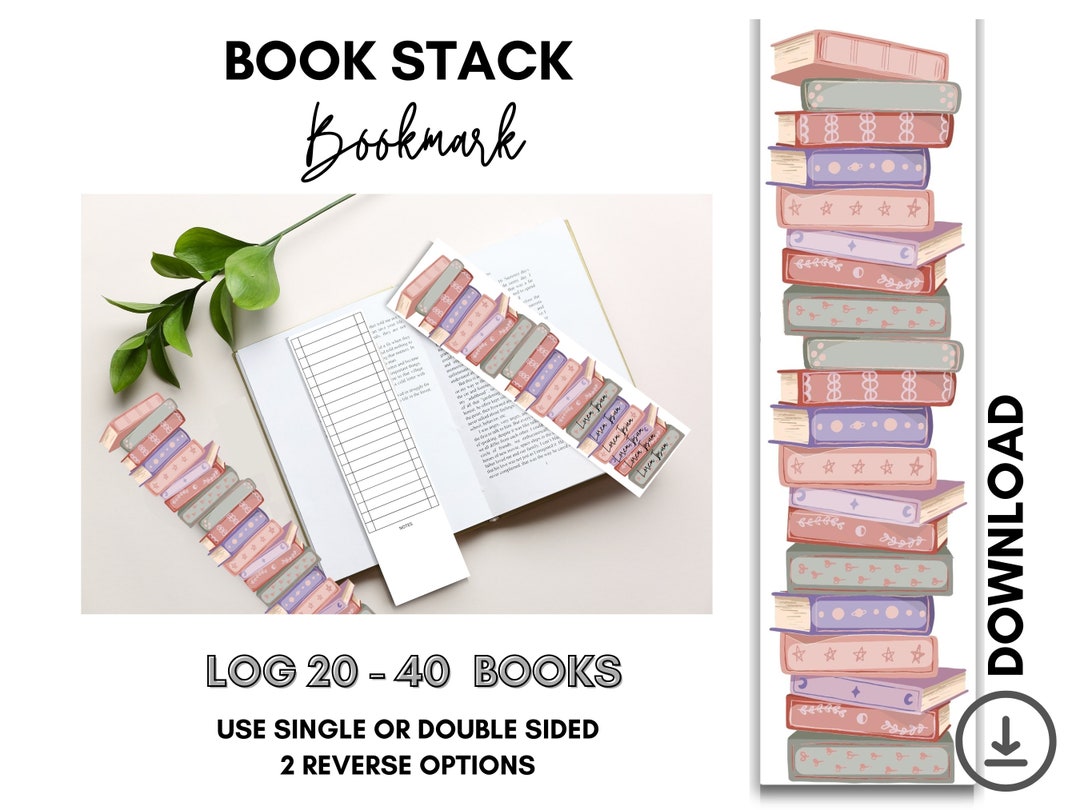 Book Reading Tracker, Printable Bookmarks, Bookshelf Tracker, Bookshelf ...