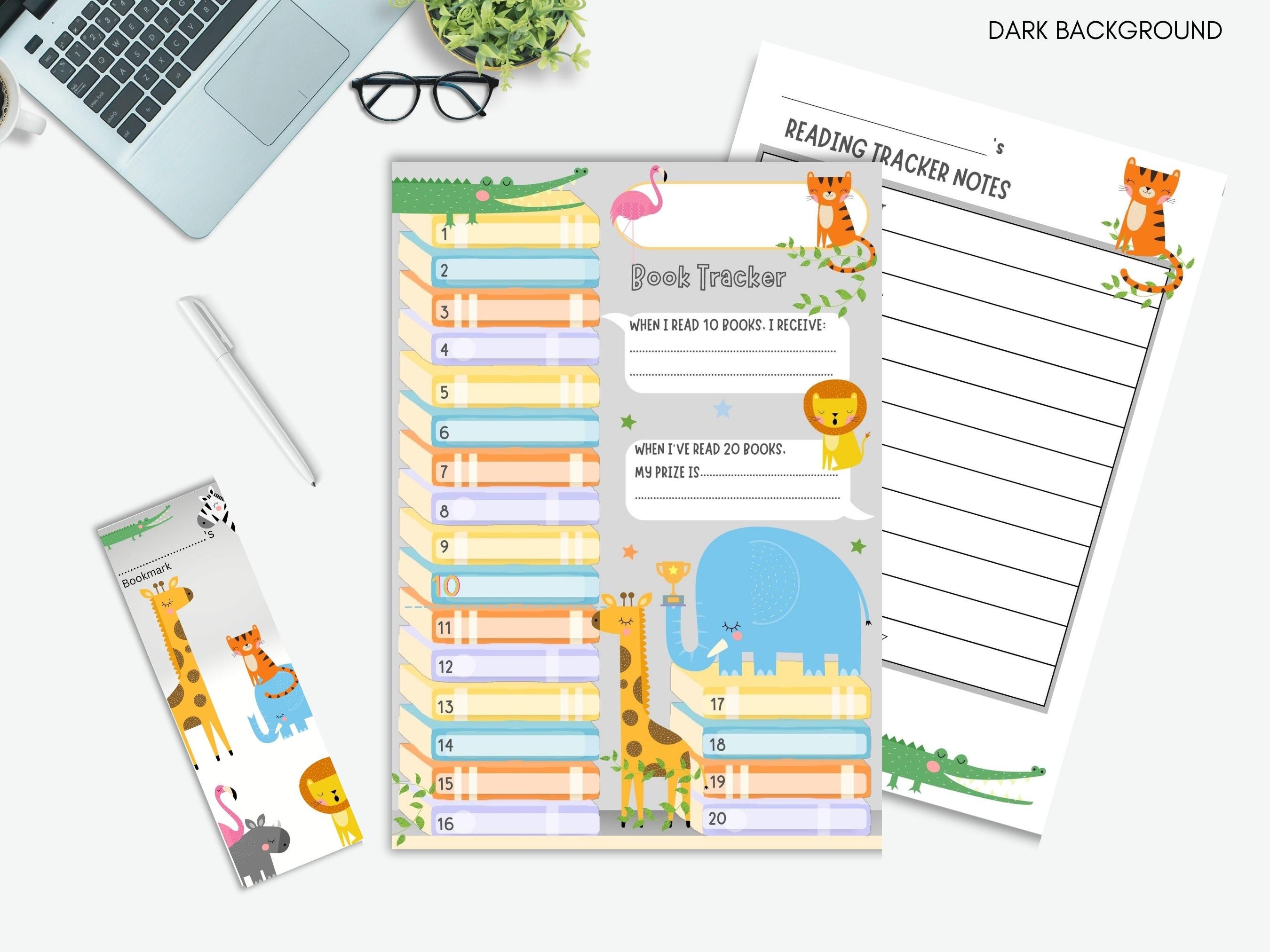 Kids Reading Log Book Log Book Tracker Reading Challenge - Etsy