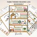 Reading Log for Kids, Farm Animals Printable, Reading Reward Chart ...