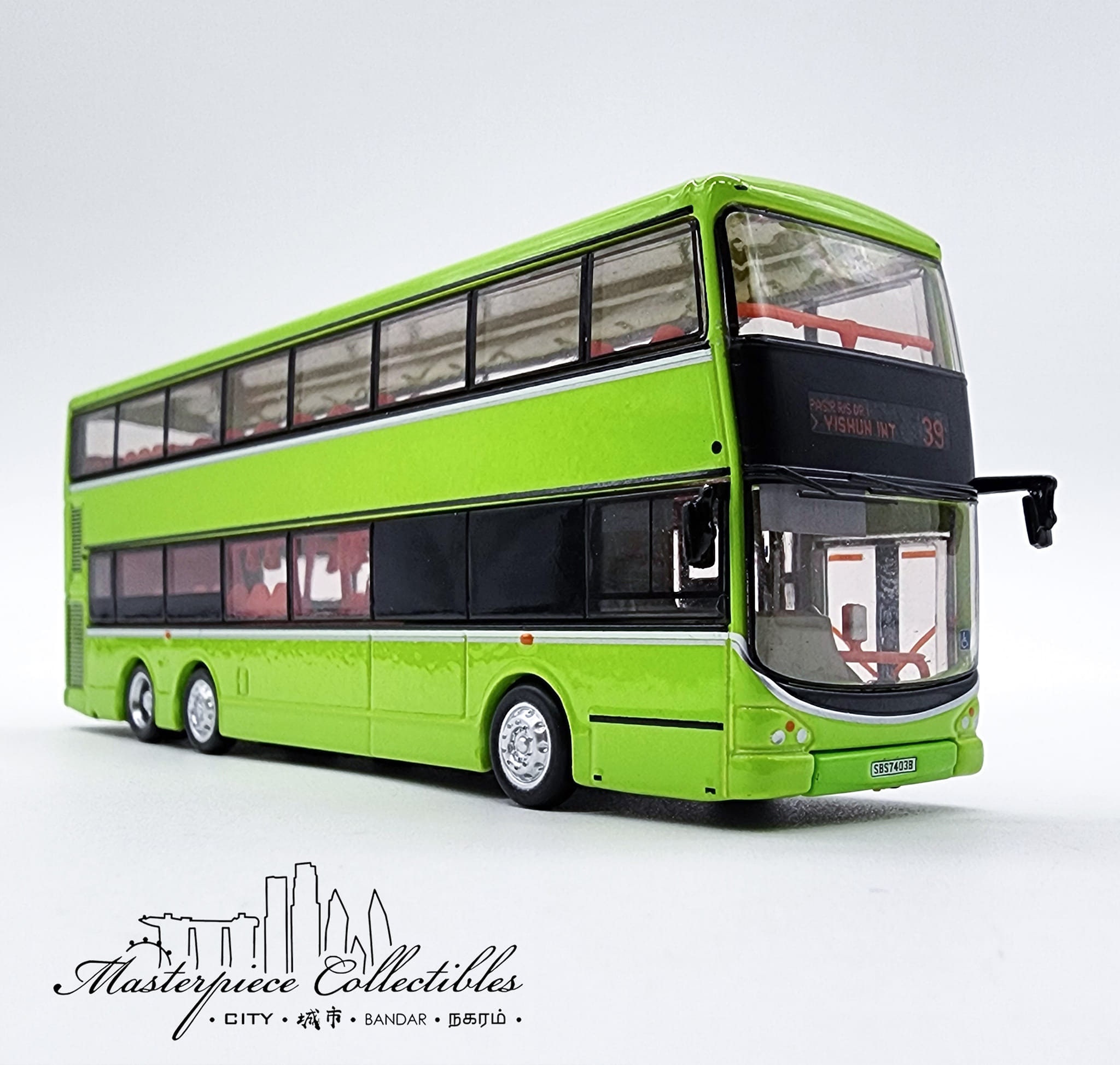 1:110 Scale Singapore Bus Model B9TL CDGE 12m Double Decker Route 39 - Etsy