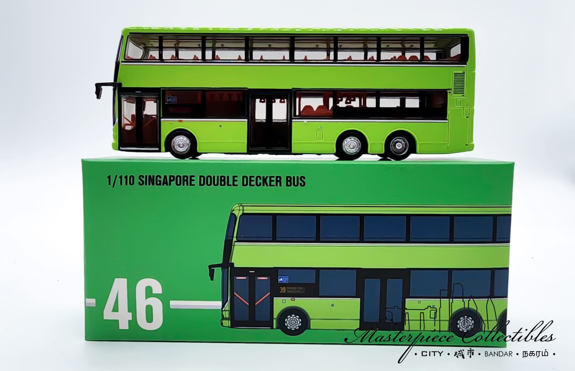 1:110 Scale Singapore Bus Model B9TL CDGE 12m Double Decker Route 39 - Etsy