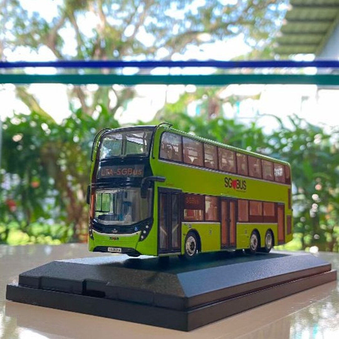 Singapore 1/76 Scale Bus Model Alexander Dennis 3-axle Double-deck Bus ...