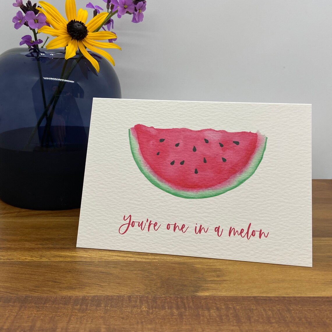 One in a Melon Greetings Card - Etsy