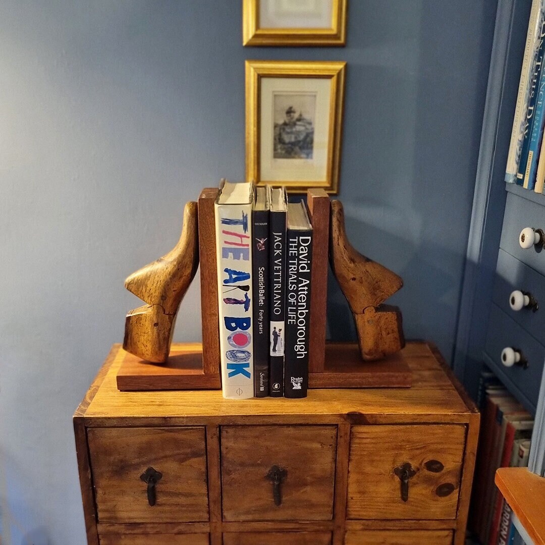Antique Shoe Last Bookends - Etsy