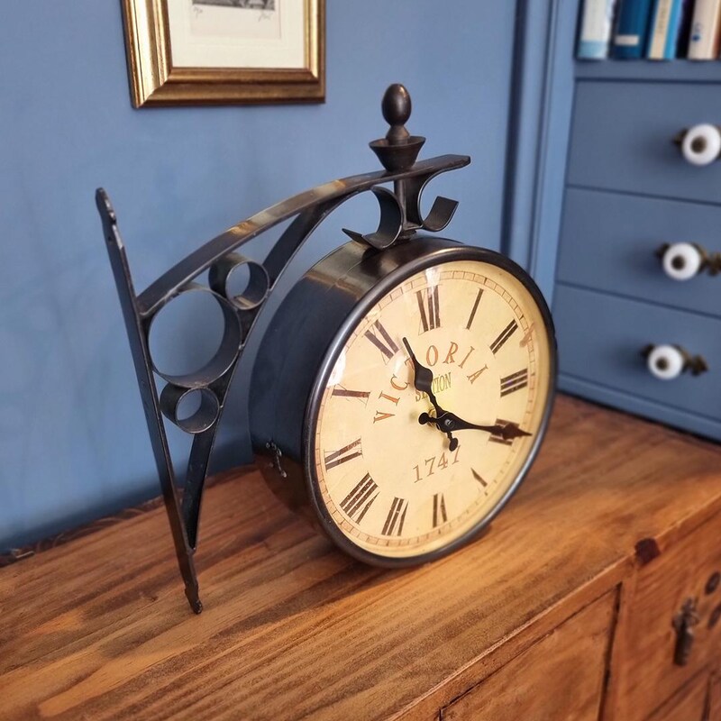 Double Sided Clock - Etsy