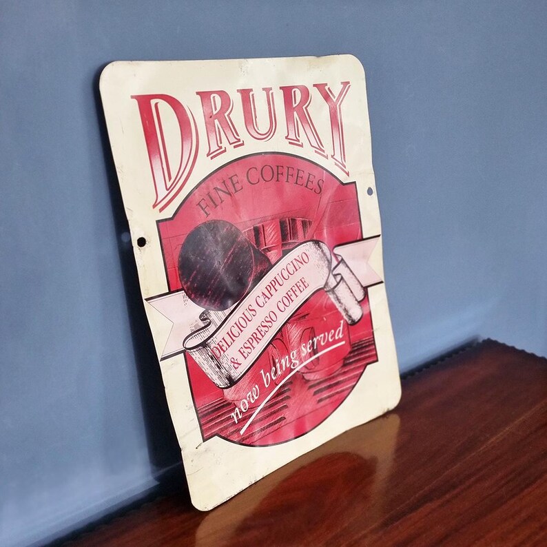 Vintage Metal Coffee Sign - Etsy