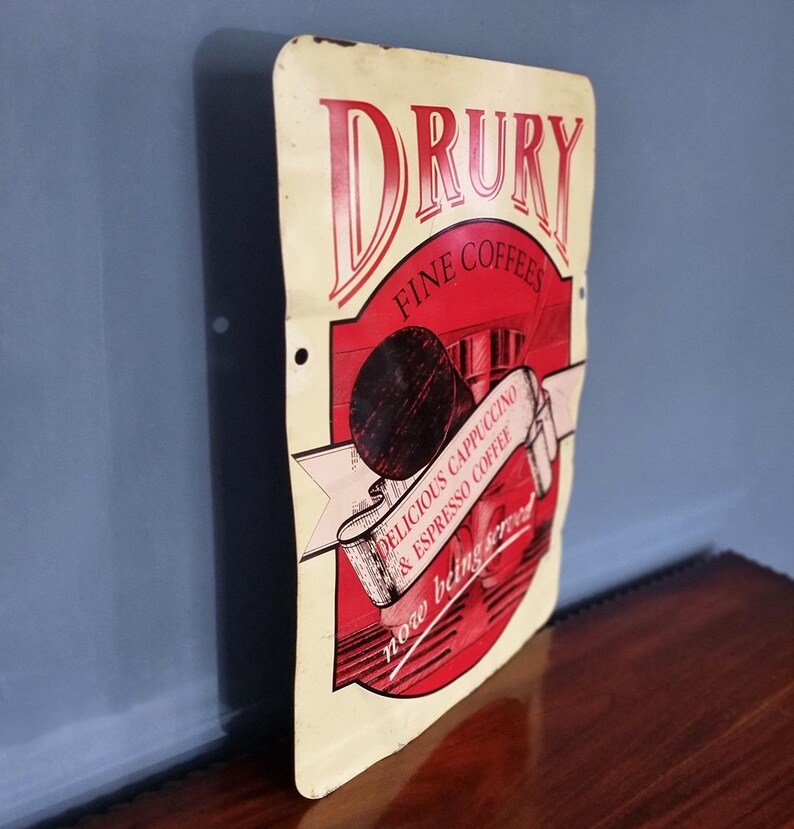 Vintage Metal Coffee Sign - Etsy