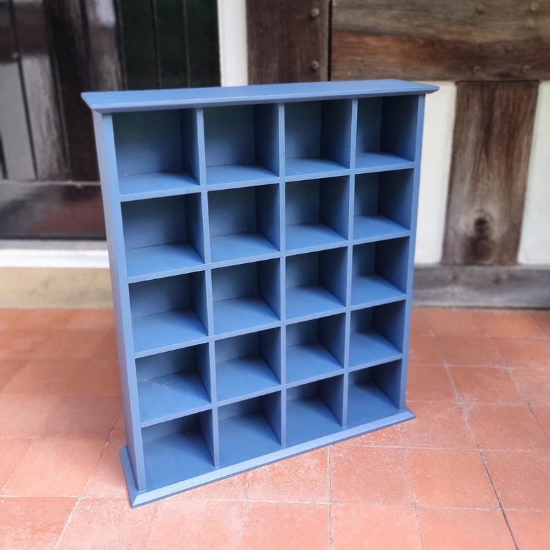 Vintage Painted Pigeon Hole Display Shelves - Etsy UK