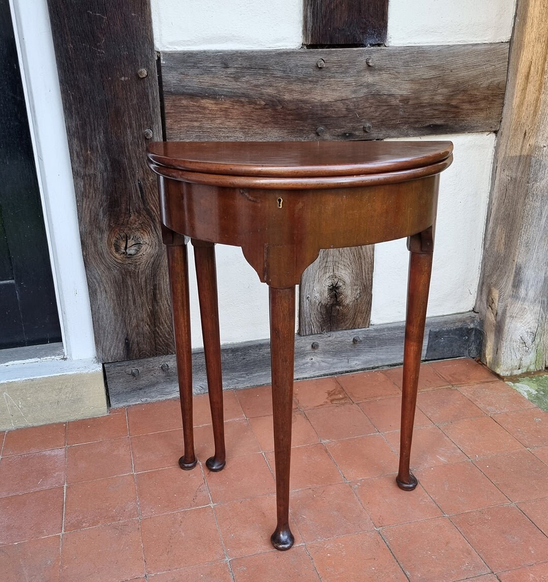 Mahogany Half-moon Table Opens to a Full Round | Etsy