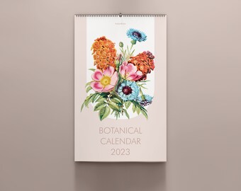 Floral Wall Calendar - Etsy