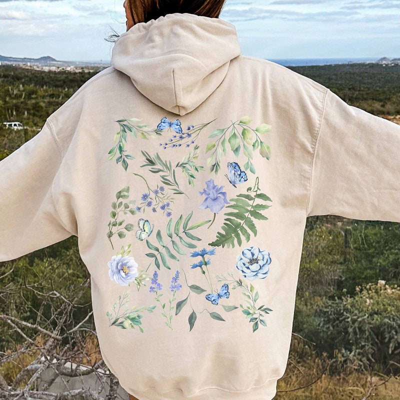 Flower Hoodie - Etsy