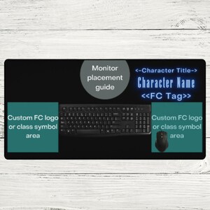 Custom Ffxiv Character Title, Name, and Fc Tag Desk Mats With Main ...