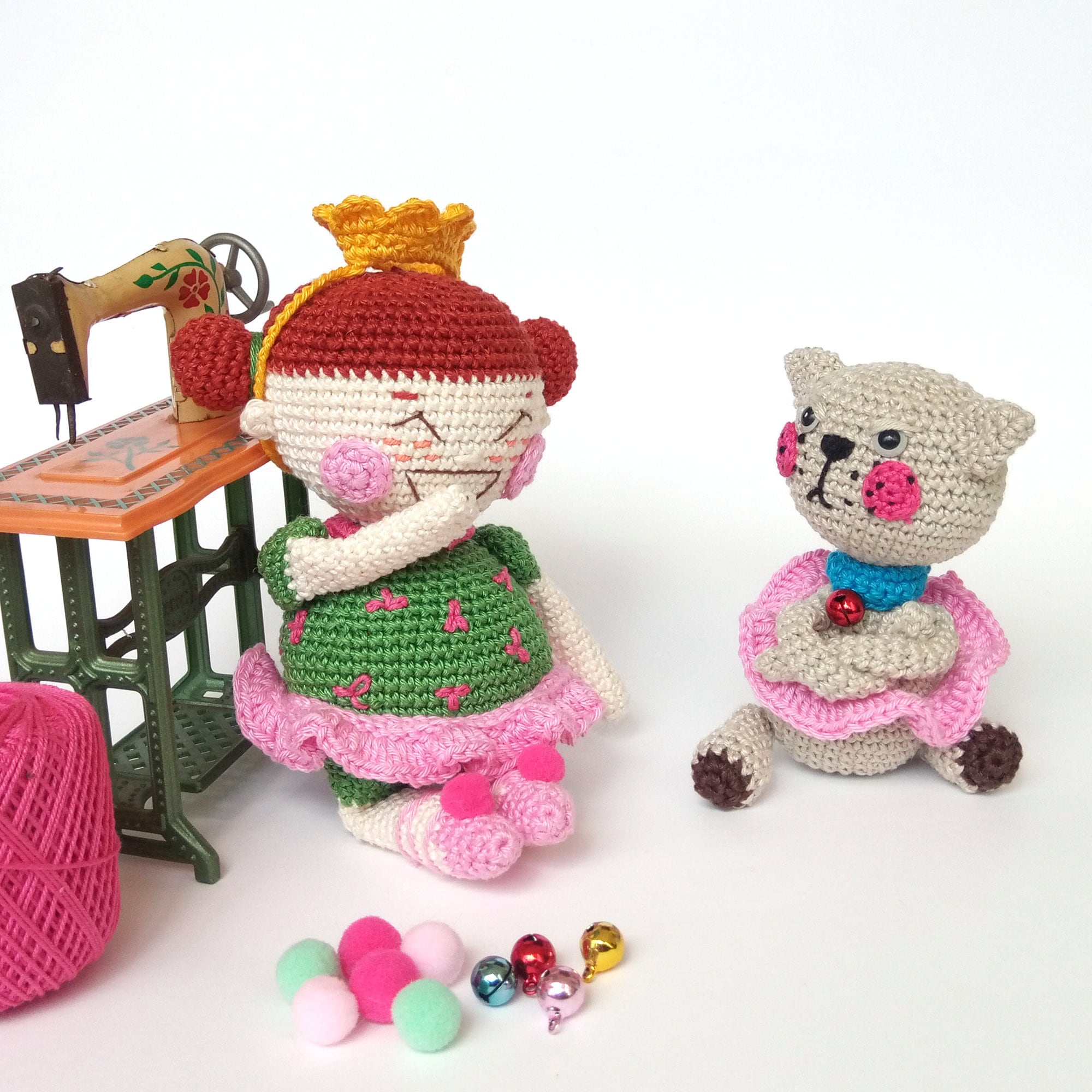 Amigurumi Pattern Doll & Angry Cat, Amigurumi Pattern, Crochet Cat ...