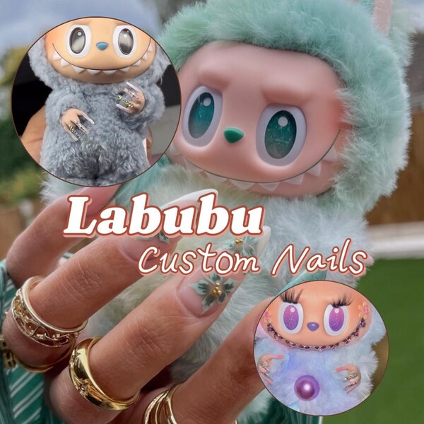 Labubu Nails - Etsy