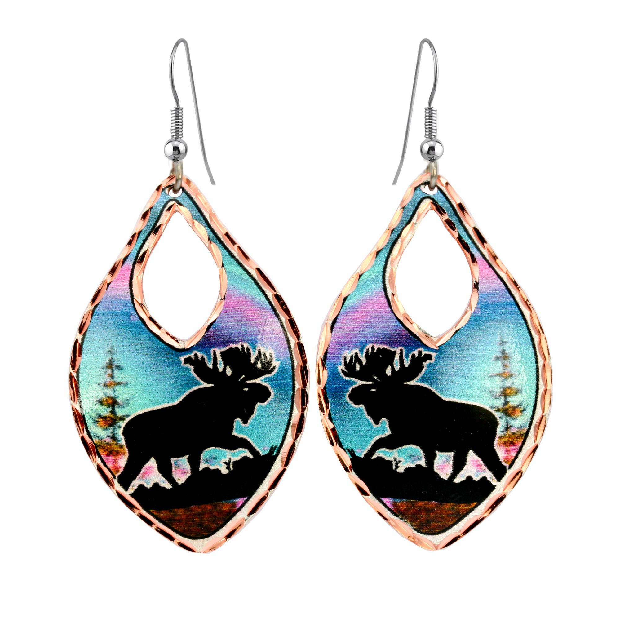 Artisan Handcrafted Alaskan Native American Moose Earrings for Women ...