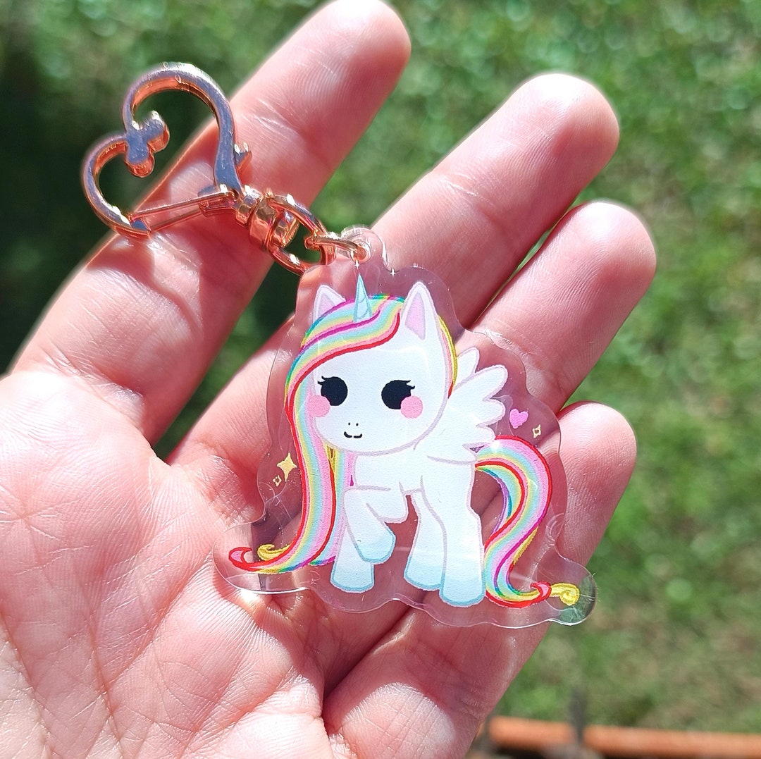 Cute Unicorn Keychains - Etsy