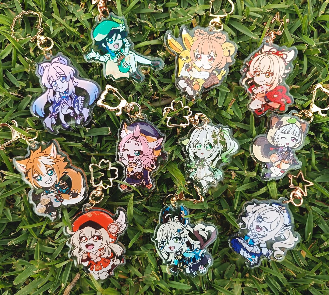 Genshin Impact Keychains - Etsy