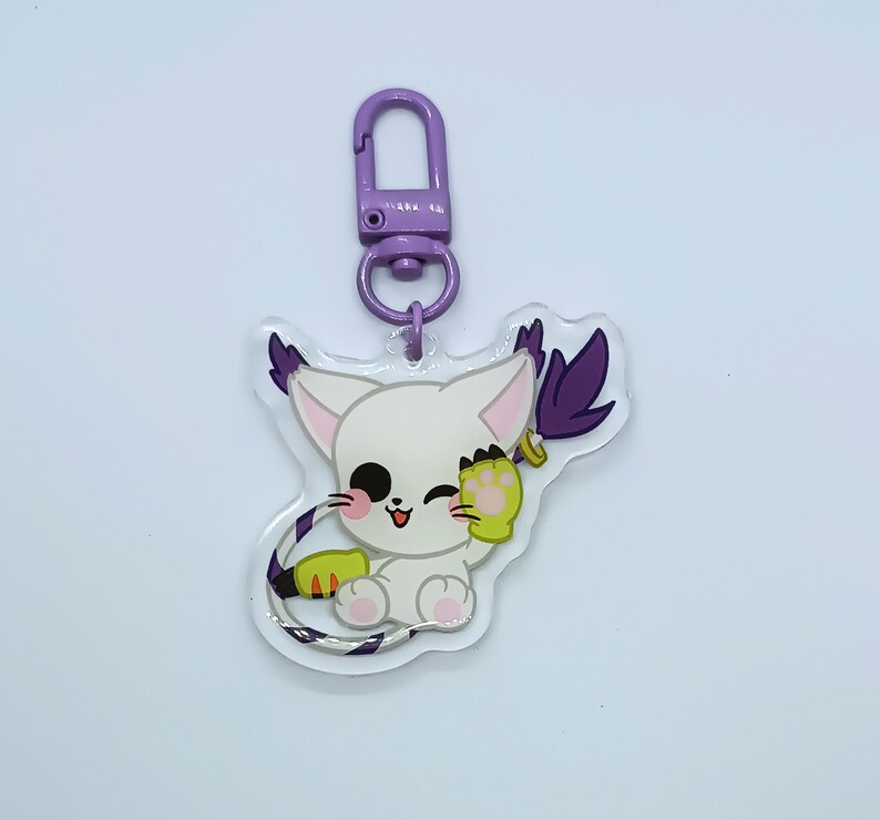 Digimon Cute Acrylic Keychains - Etsy