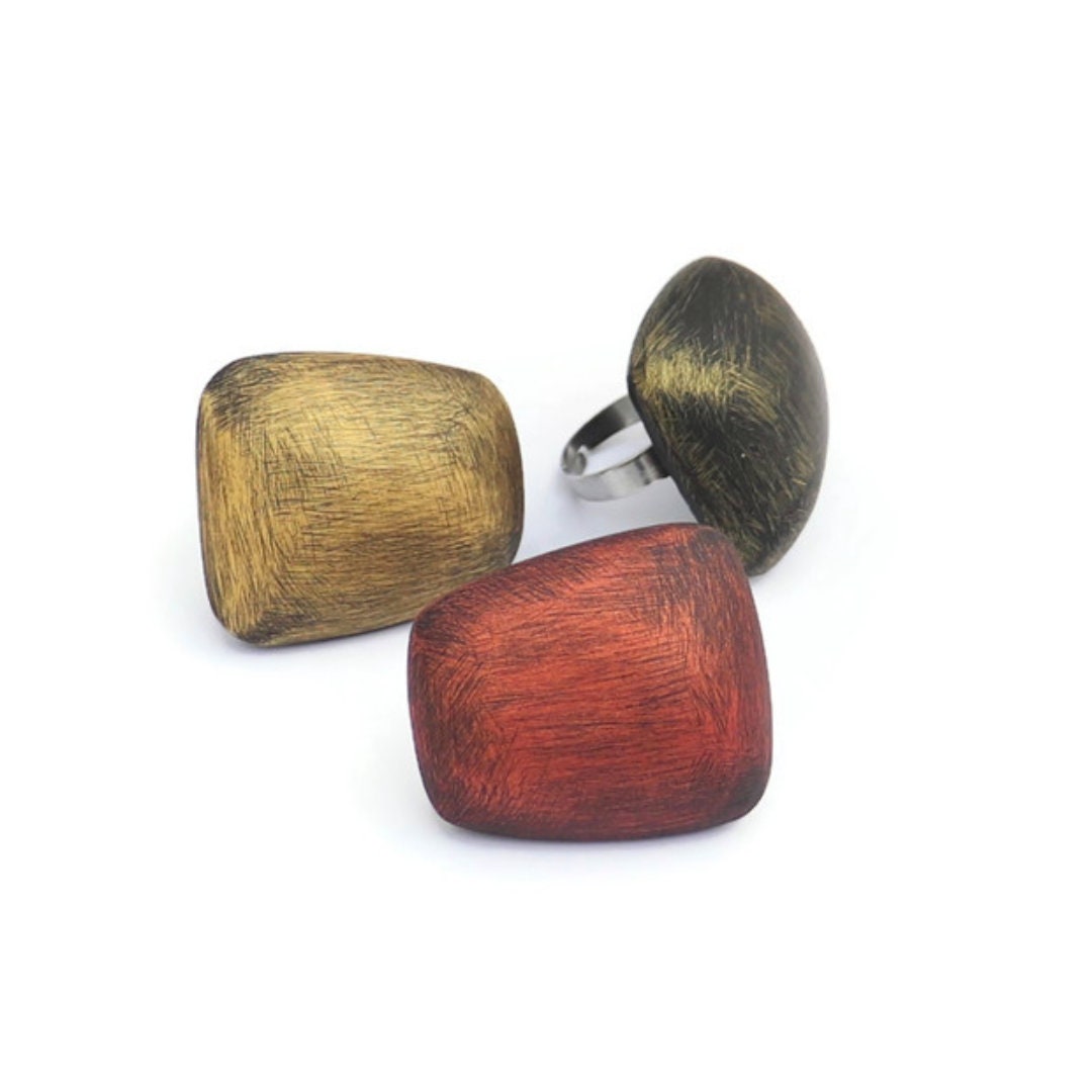 Colourful Statement Rings Artsy Statement Rings, Artistic Adjustable ...