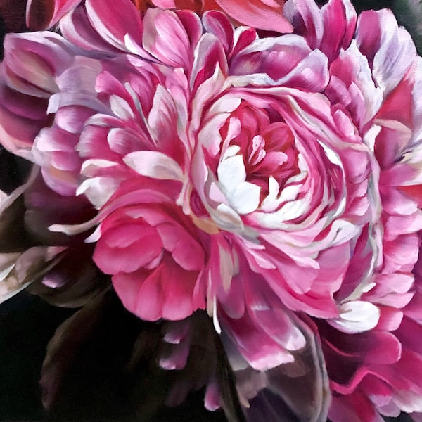 Hydrangea Oil Painting on Canvas by Neetu Vishwakarma Large Original ...