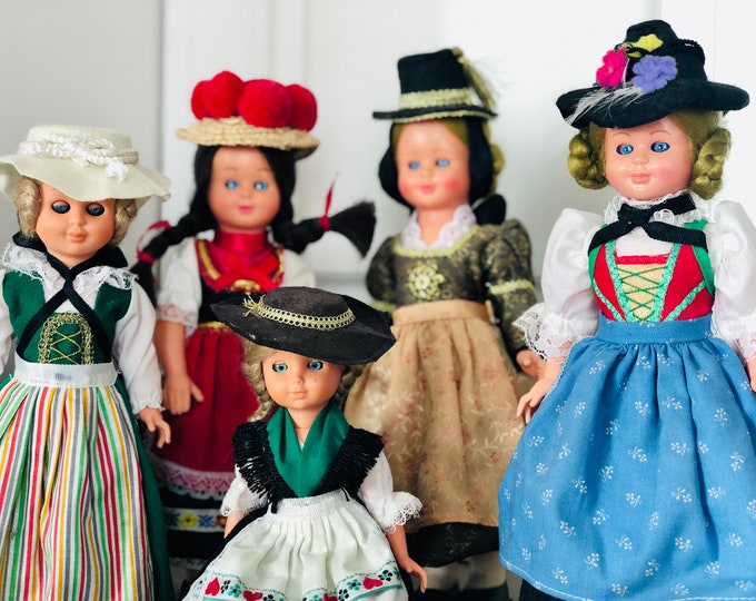 Vintage Doll Set/ Vintage Dolls/ Vintage Doll Clothing / Vintage ...