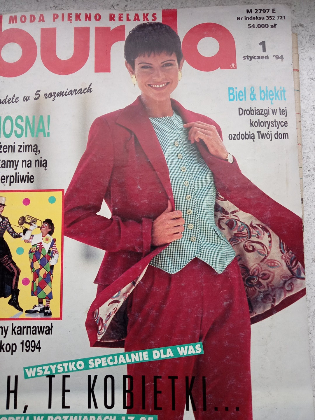 Fashion Magazine Burda janvier 1994s/Vintage Sewing Pattern/Patterns ...