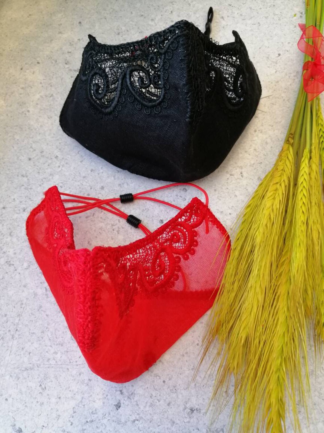 Organza Face Mask. Embroidered Face Mask/Dressy Mask/ | Etsy